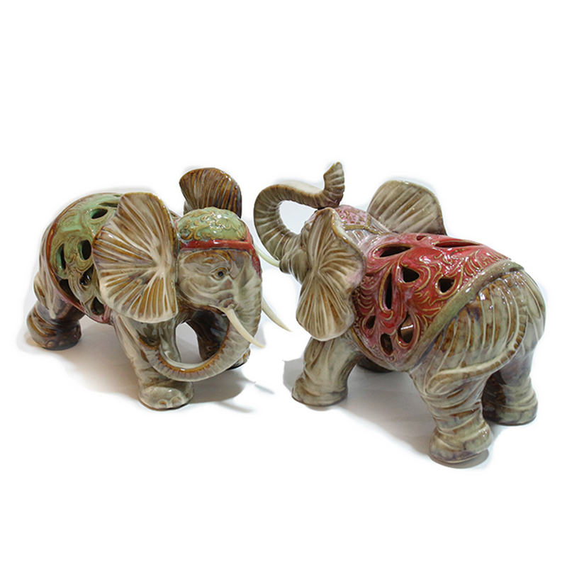 Ceramic Elephant Hollowed Out Large Ceramic Elephant Statue - Buy ...