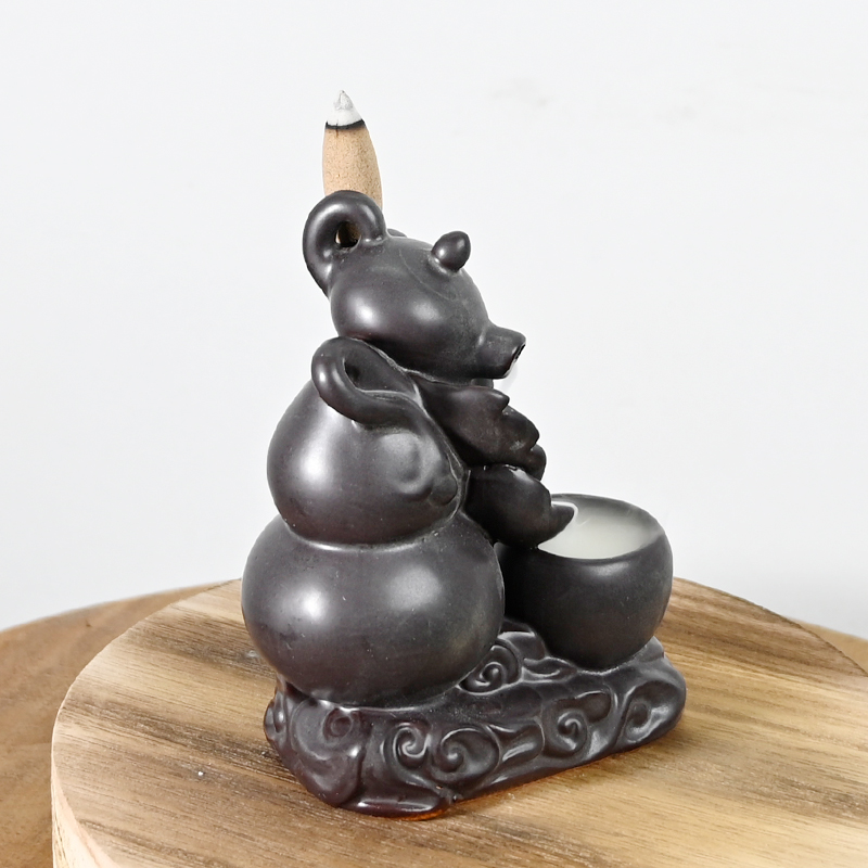 Ceramic Three Teapot Styles Waterfall Backflow Incense Cones Burner ...